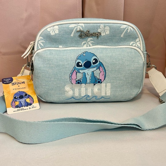Disney | Bags | Disney Stitch X Primark Blue Crossbody Bag | Poshmark